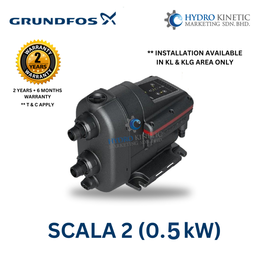 Grundfos Water Pump Scala 2 3-45 Home Silent booster water pump(550W ...