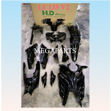 LC135 V2 TO V7 YAMAHA BODY INNER COVER SET NON COLOUR PARTS KILAT HITAM ...