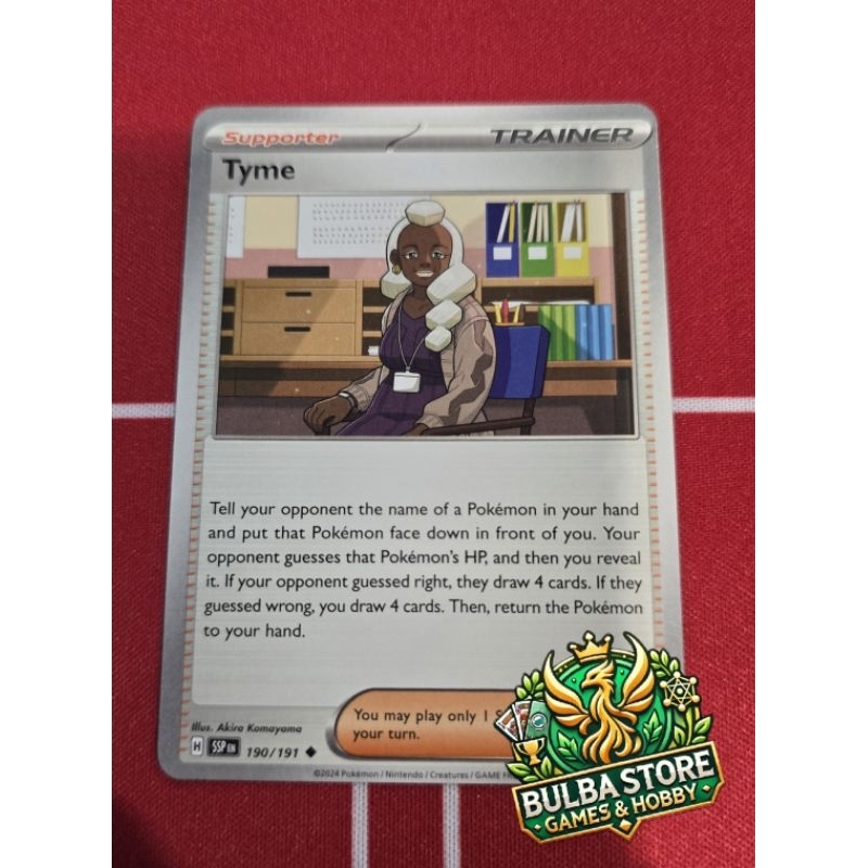 Tyme 190/191 Surging Sparks SV08 Pokémon TCG Card Game Scarlet & Violet ...