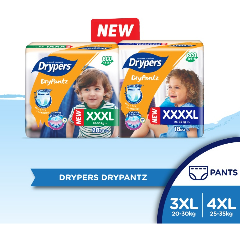 Drypers Drypantz XXXL(20s) / XXXXL(18s) | Shopee Malaysia