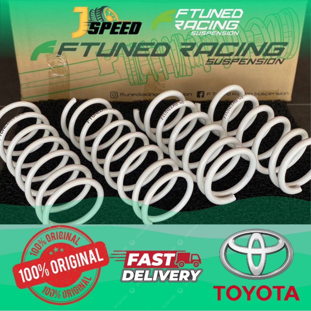 FTUNED LOWERED SPORT SPRING TOYOTA CLS SERIES(RANDOM COLOUR RED/WHITE ...