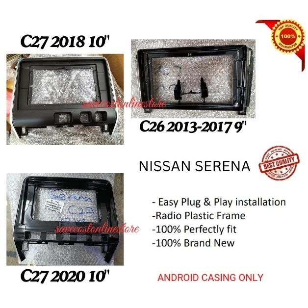 NISSAN SERENA C26 2013 - 2017 9" , SERENA C27 2018 - 2019 10" , SERENA ...