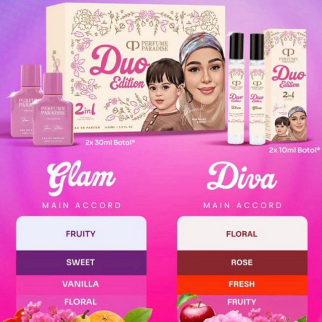 PERFUME PARADISE DUO EDITION MUA BELLAZ & WARA FAMILI DUO | Shopee Malaysia