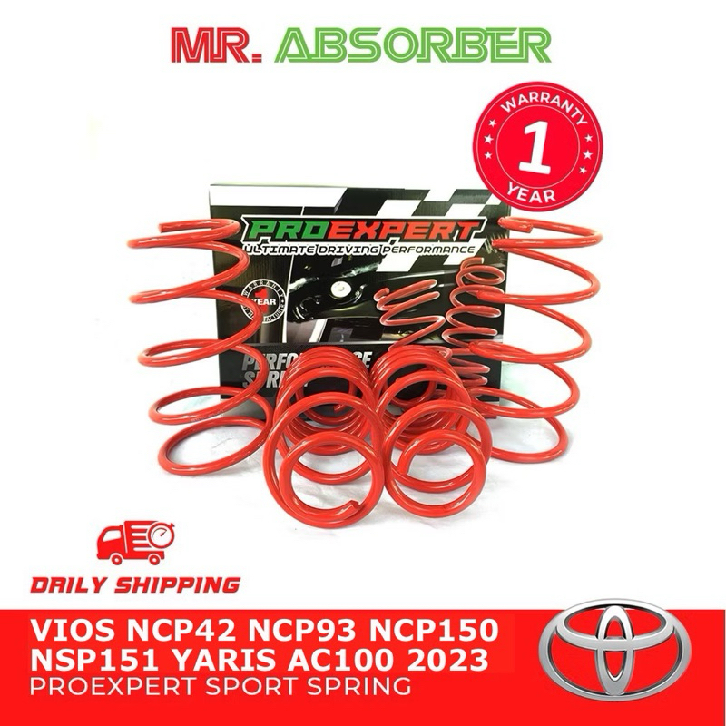 PROEXPERT SPORT SPRING TOYOTA VIOS YARIS NCP42 NCP93 NCP150 NSP151 ...