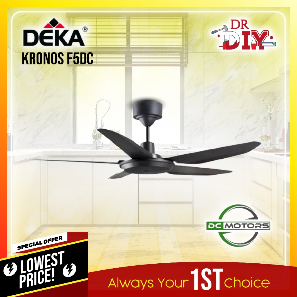 [ SALE !! SALE !! ] DEKA KRONOS F5DC / DC MOTOR / CEILING FAN | Shopee ...
