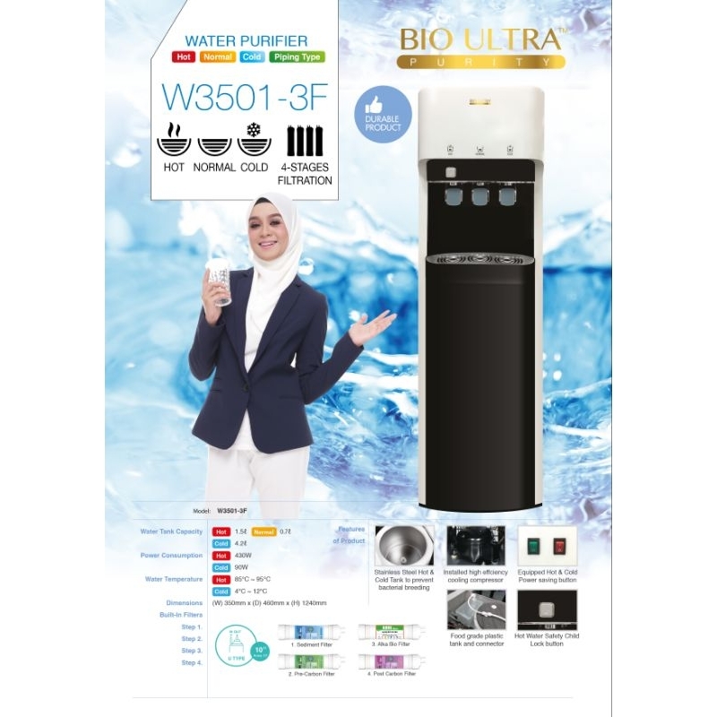 BIO ULTRA Water Dispenser Penapis Air Bio Ultra 3 suhu (Big-Floor ...