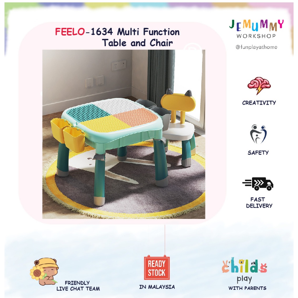 FEELO FL1634 Large&Small Particle Panel Lifting Version Building Block ...