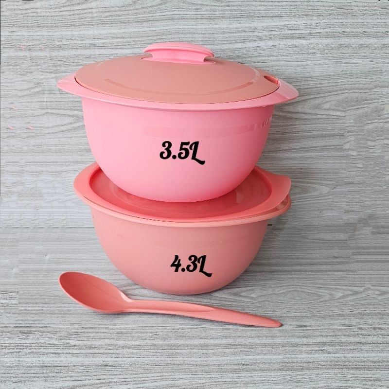 Tupperware Insulated Server with Serving Spoon (3.5L+4.3L) / (2.5L+3.1L ...