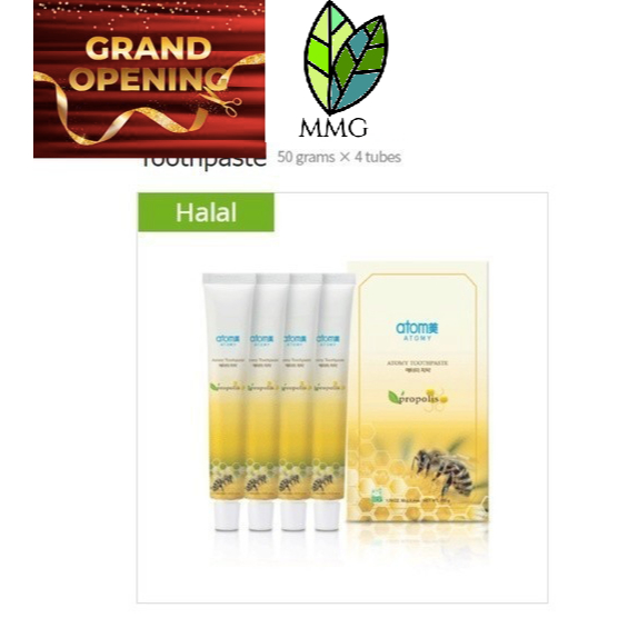 Atomy Propolis Toothpaste 艾多美天然蜂胶牙膏 50g x 4 tubes | Shopee Malaysia