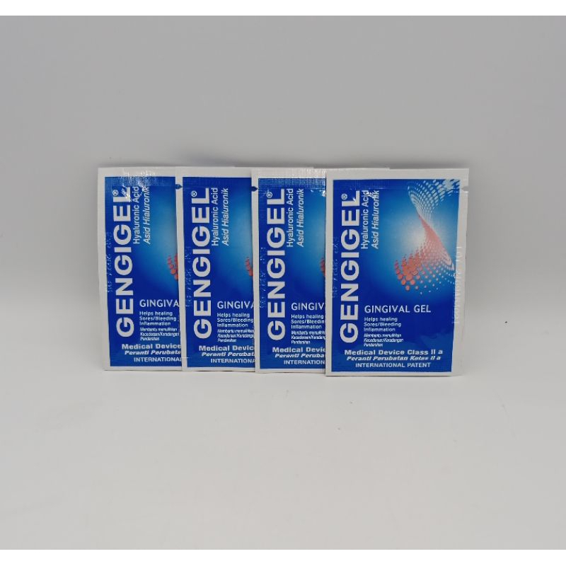 Gengigel Gingival Gel 1ml x 4 sachets EXP 5/27 (Hyaluronic Acid ...