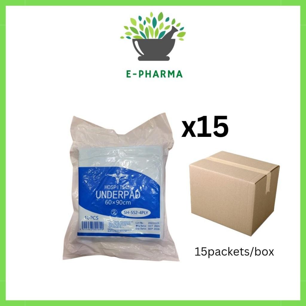 Hospitech Underpad 60cm x 90cm, 10pcs per pack (15packs per box ...