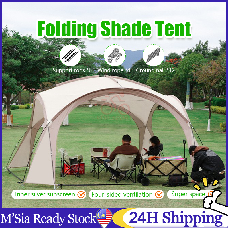 Khemah Camping Outdoor Portable Tent Shelter Dome Tent with Door Cloth ...