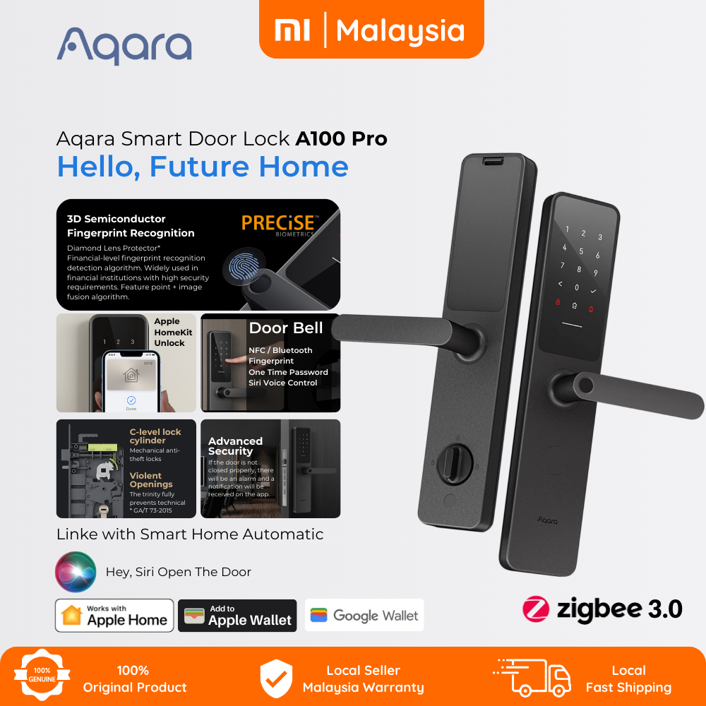 Aqara Smart Door Lock A100 Pro Smart Home IoT Automatic Fingerprint ...
