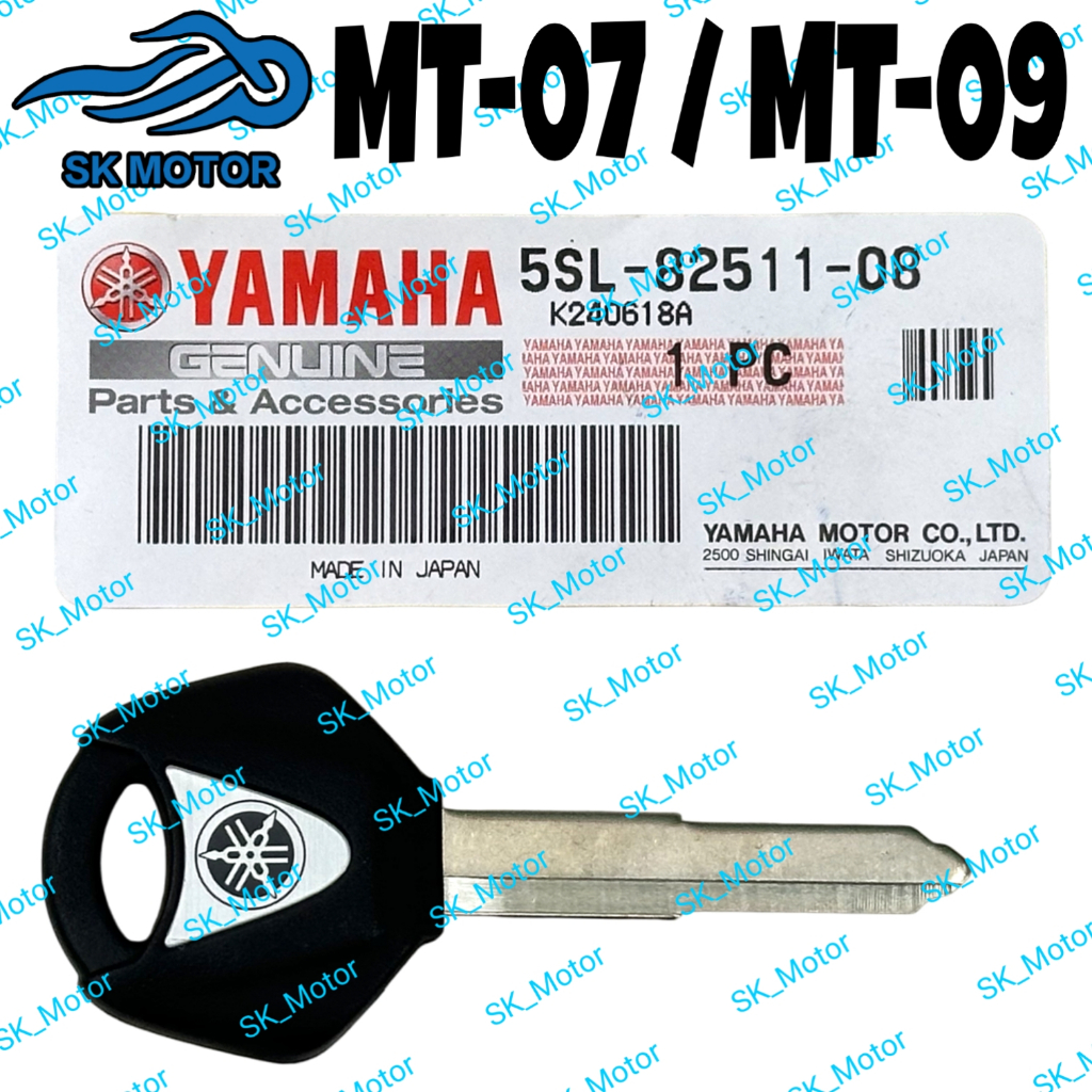 Yamaha MT-07 MT-09 TRACER Original Blank Key Kunci Kosong Switch Main ...