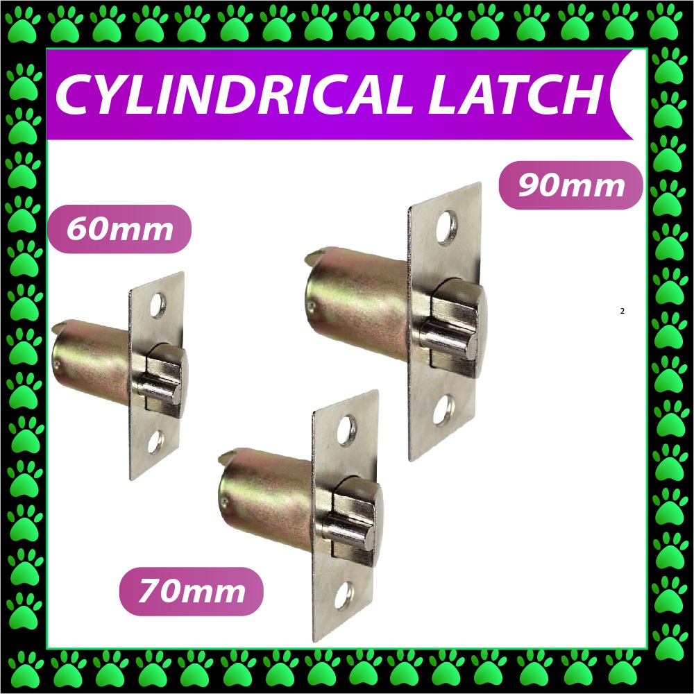 ARMOR Cylindrical Door Lock Tongue Spring Latch Backset Cylindrical ...