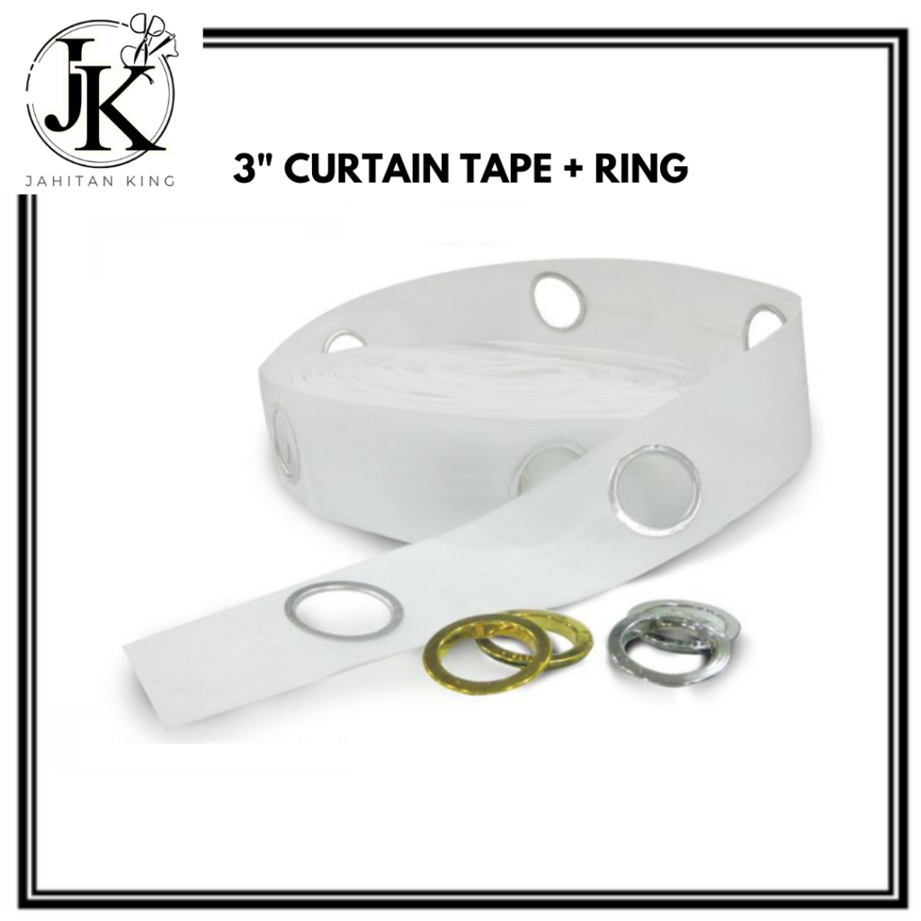 [Ready Stock] Curtain Tape + Ring |Tape Langsir Berlubang | Eyelet ...