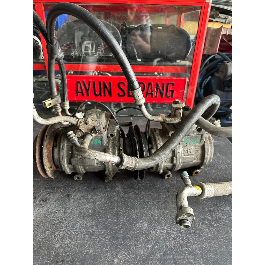 COMPRESSOR AIRCOND ORIGINAL PROTON WIRA 1.2 & 1.5 (MODEL 17 & 15 ...