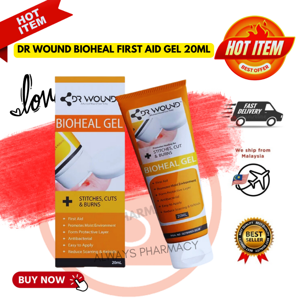 DR WOUND BIOHEAL FIRST AID GEL 20ML - SEMUA JENIS LUKA - CEPAT TUMBUH ...
