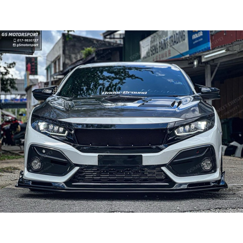 Civic FC Si Bumper Evs Lips Gloss Black | Shopee Malaysia