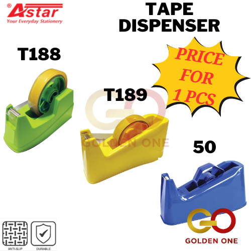 Astar Fancy Colourful Tape Dispenser / Tape Holder Cutter (TD188/TD189 ...