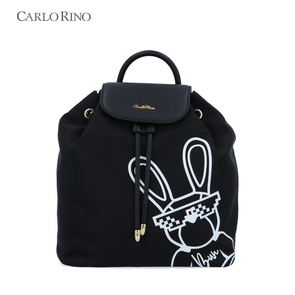 Carlo Rino Bun Bun Nylon Backpack - Black | Shopee Malaysia