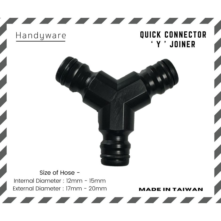 '' Y '' Quick Connect/3 way hose connector/Pipe connector/3 way hose/Y ...