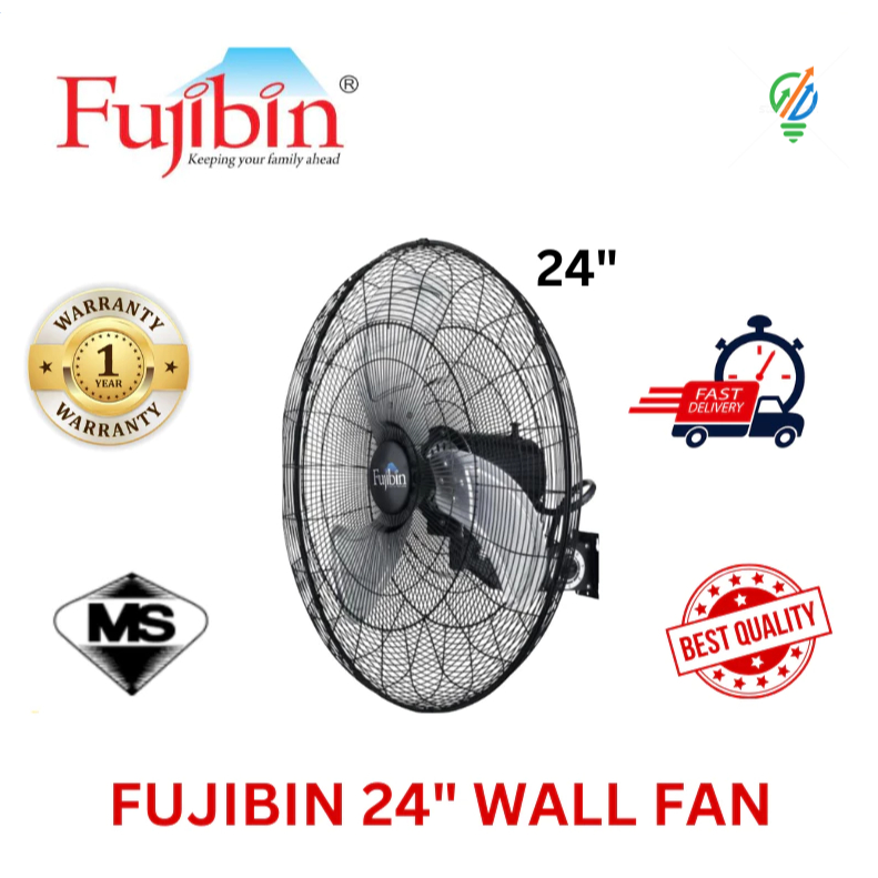 Fujibin FBW-24 24" Powerful Factory Wall Fan | Shopee Malaysia