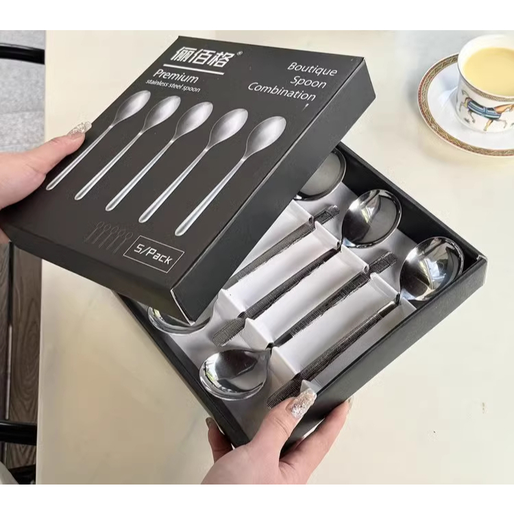 Libai Ge - Hammered Texture Spoon (5 pieces per box) | Shopee Malaysia