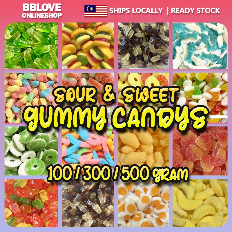 Soft gummy Gula Jelly Sour gummy, MIX ,Manis, Candy viral, Soft candy ...