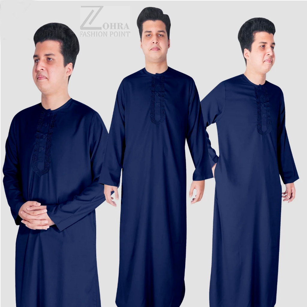 JUBAH SULAM LELAKI ROUND NECK /JUBAH LELAKI PURE COTTON / JUBAH TAHFIZ ...