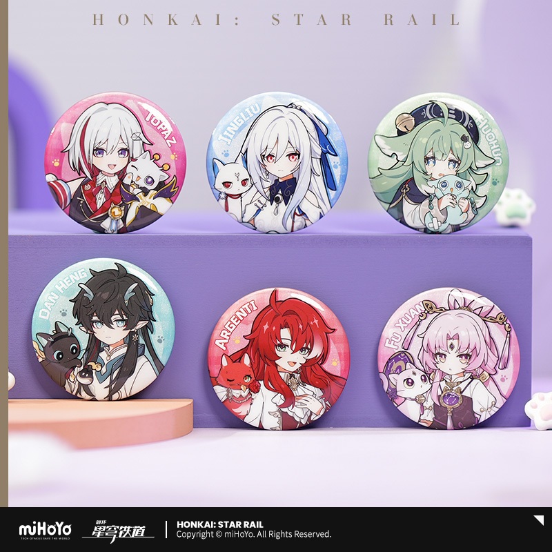 READY STOCK 【Honkai: Star Rail】 Little Cats - Tinplate Badge Chibi ...