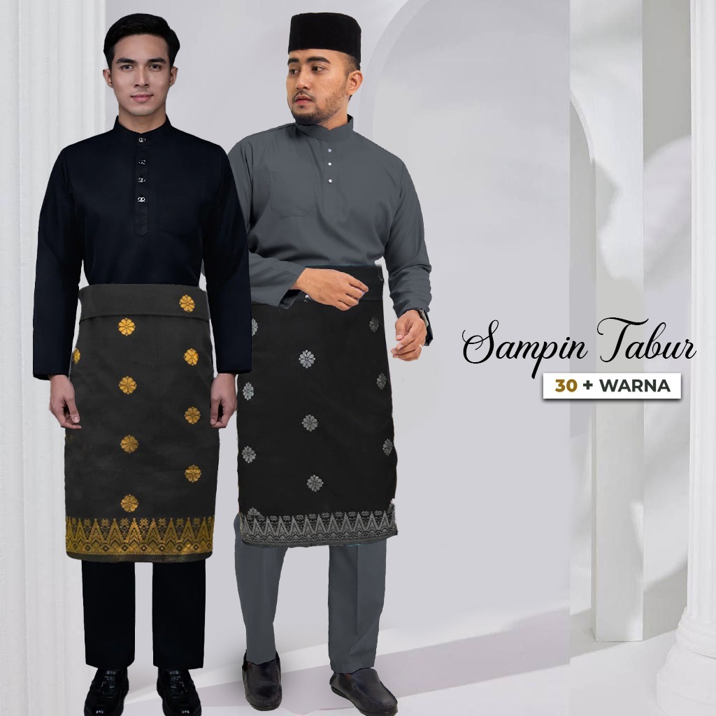 SAMPIN CORAK BUNGA TABUR | SONGKET TENUN COTTON | MUSLIM FASHION | MEN ...