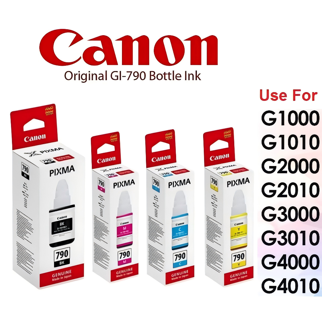GENUINE CANON GI-790 INK G1000 G2000 G3000 G4000 G1010 G2010 G3010 G4010 | Shopee Malaysia