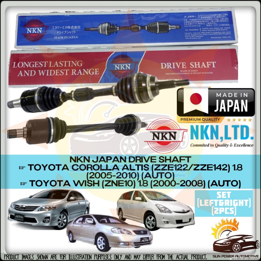 Toyota Corolla Altis 1.8 ZZE122 ZZE142 / Wish 1.8 ZNE10 AUTO NKN JAPAN ...