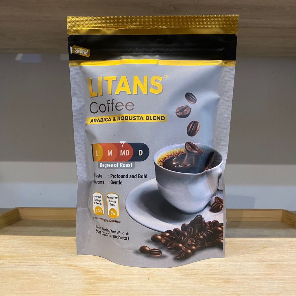 Litans Coffee Arabica & Robusta Blend 30g (2g x 15 sachets) | Shopee Malaysia