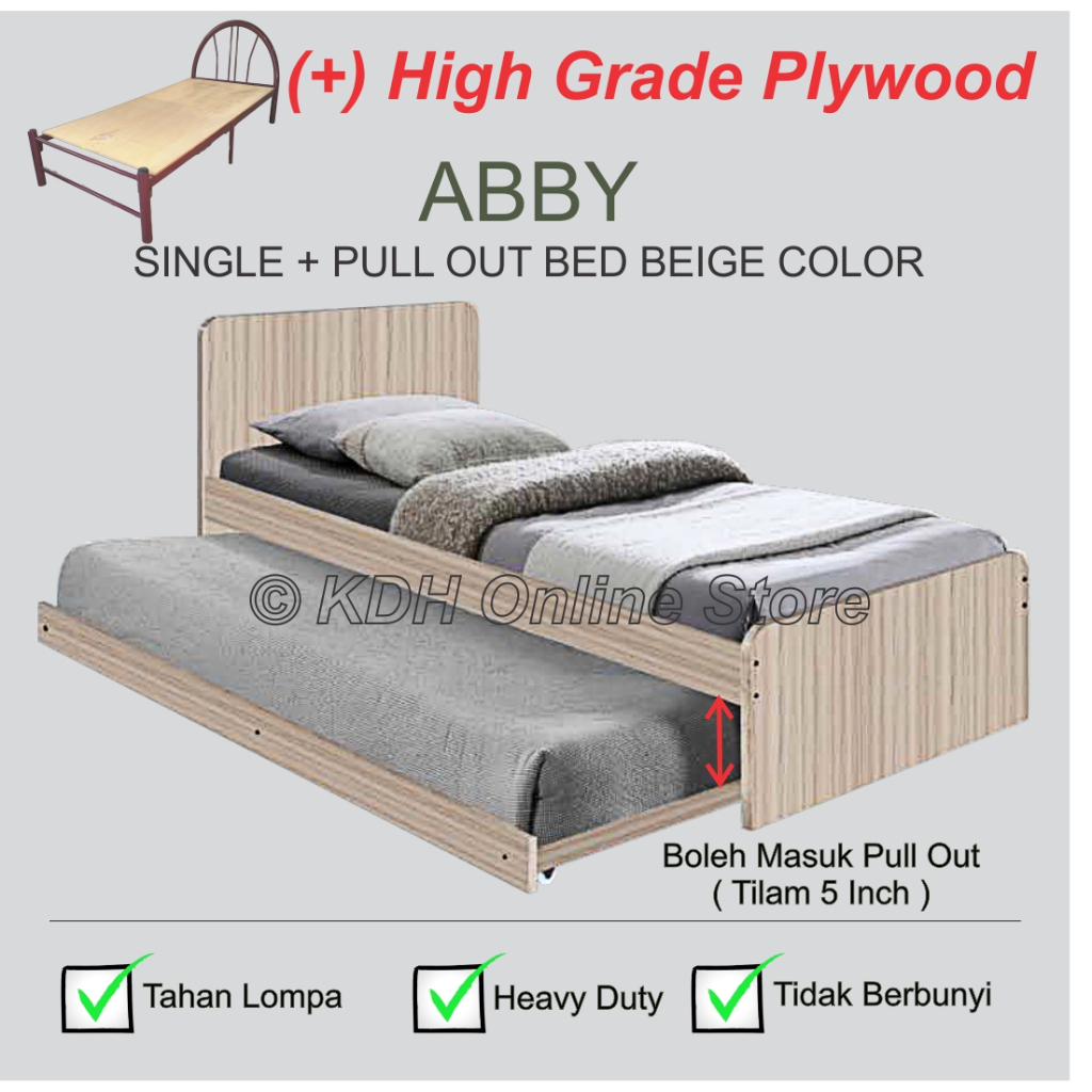 🔥Set Bed + Pull Out 🔥 Single Bed Frame/ Katil Single/ Single Bed/ Katil ...