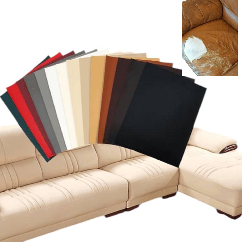 TRENY Adhesive Self-Adhesive Leather Fabric Sofa Repair Patch Seat ...