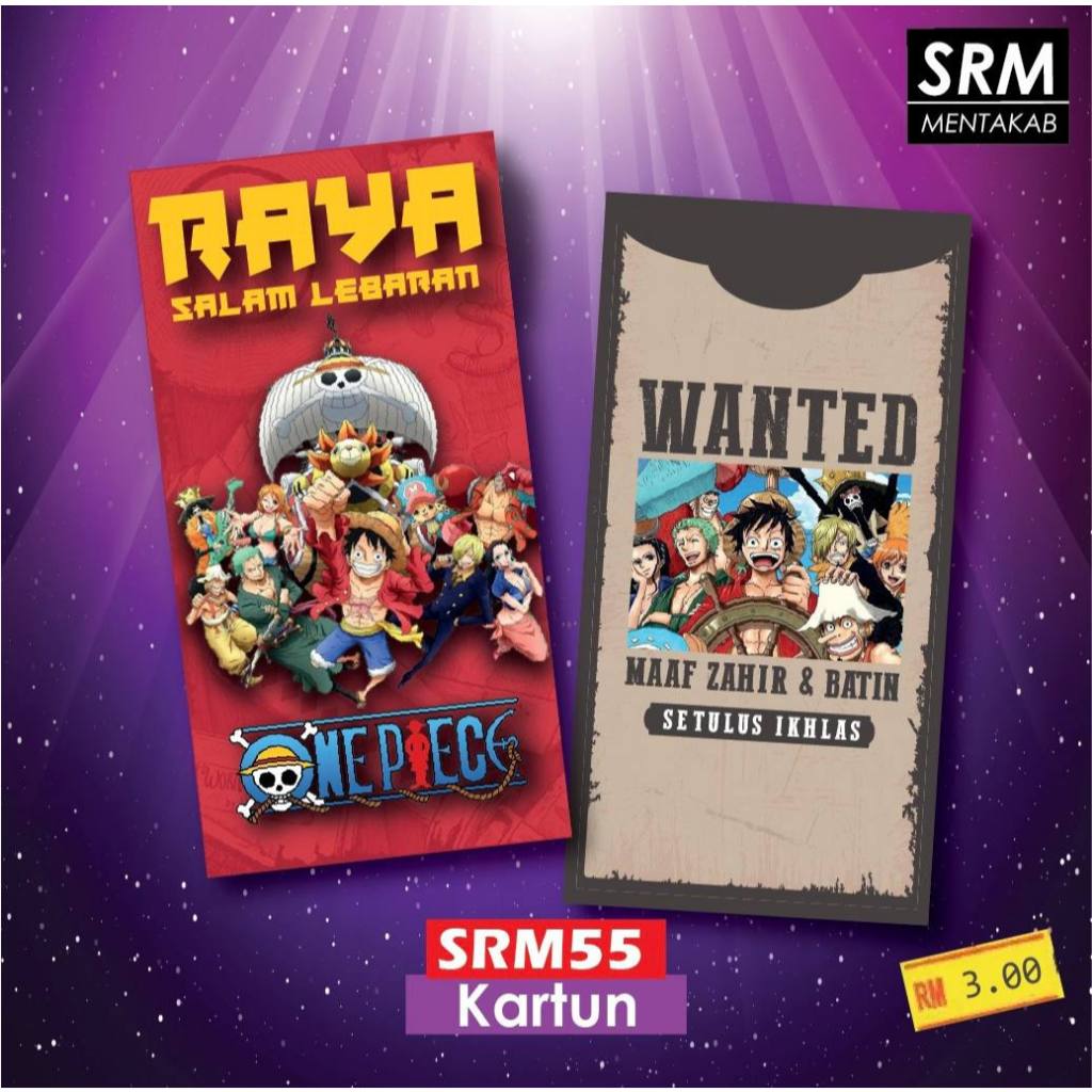 🔥 READY STOCK 🔥 SAMPUL RAYA ONE PIECE SAMPUL RAYA VIRAL SAMPUL DUIT ...