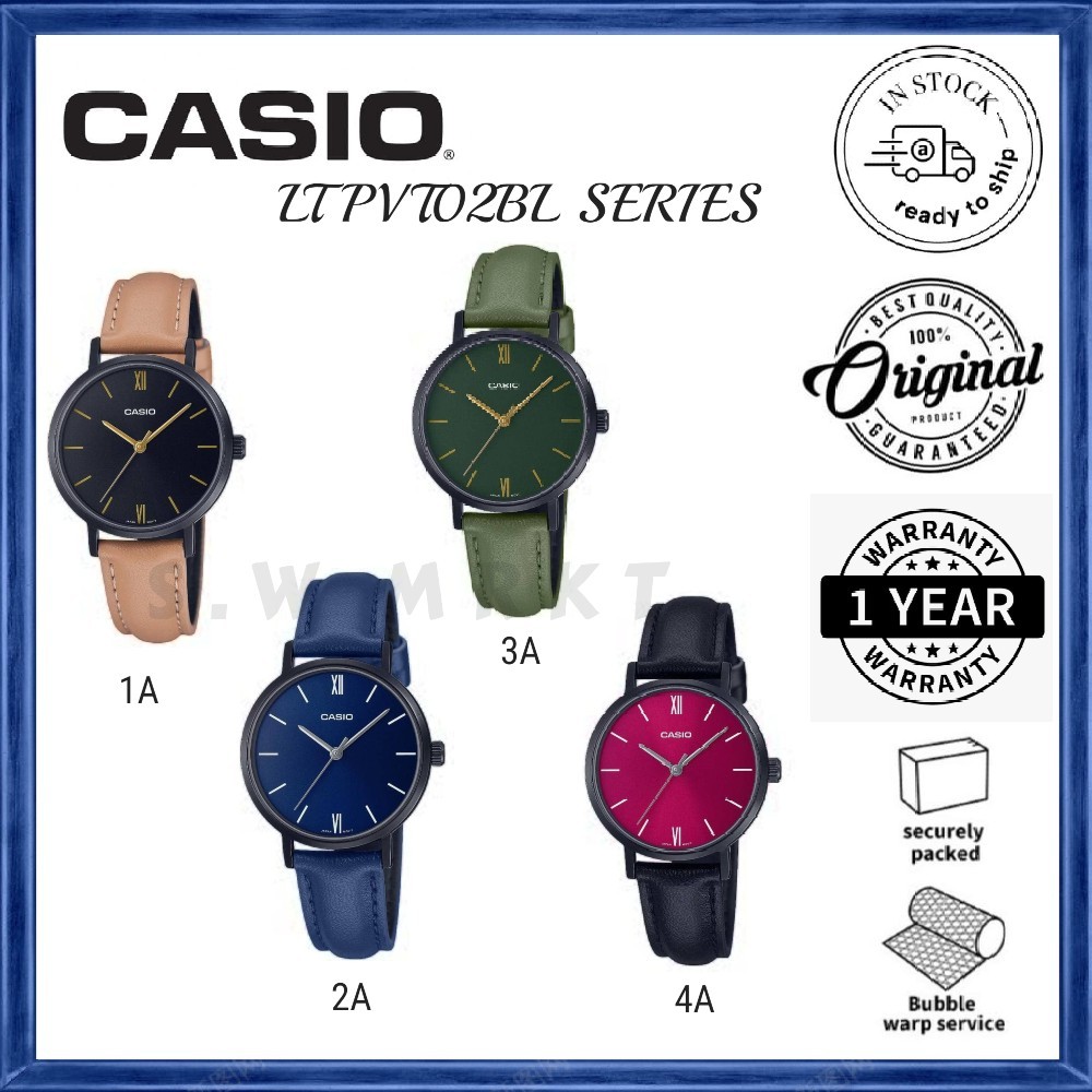 Casio LTP-VT02BL Series Analog Ladies Watches | Shopee Malaysia
