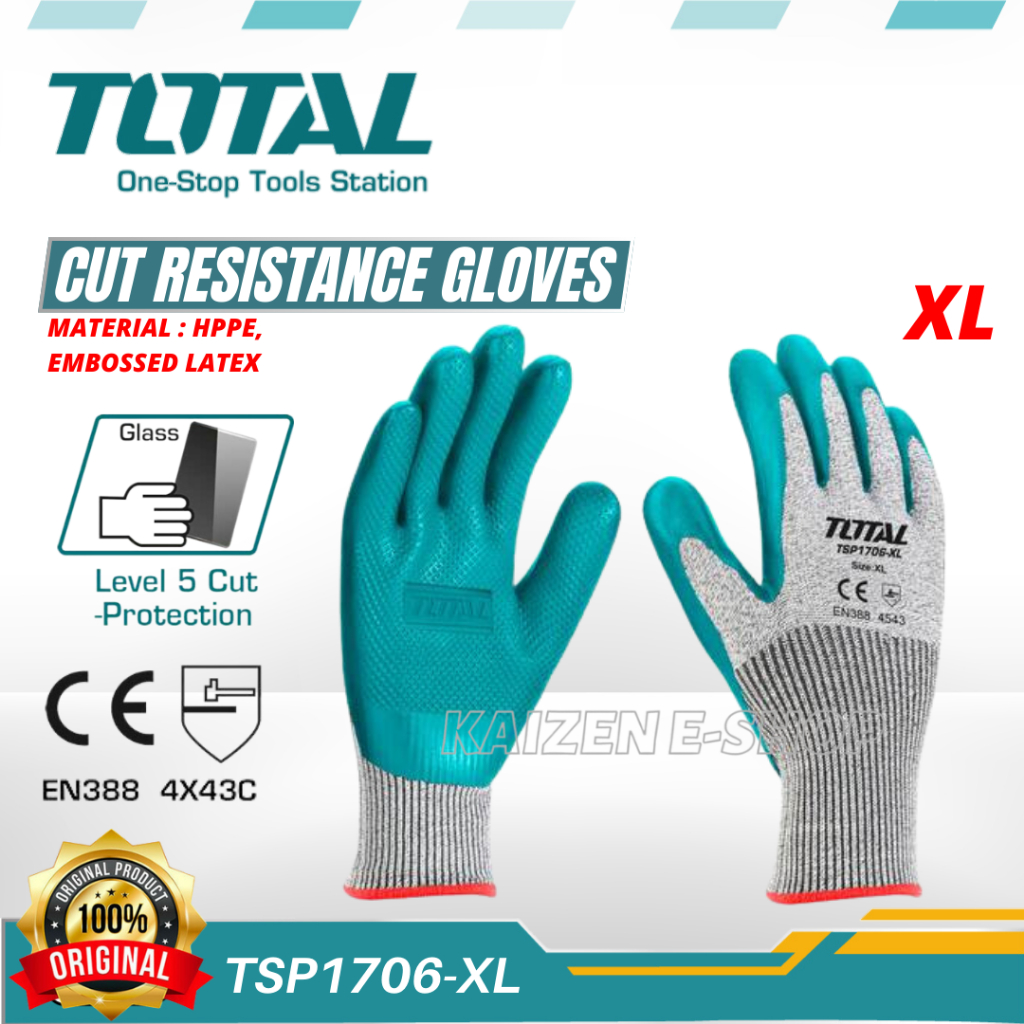 TOTAL TSP1706-XL Cut-Resistant Gloves | Shopee Malaysia