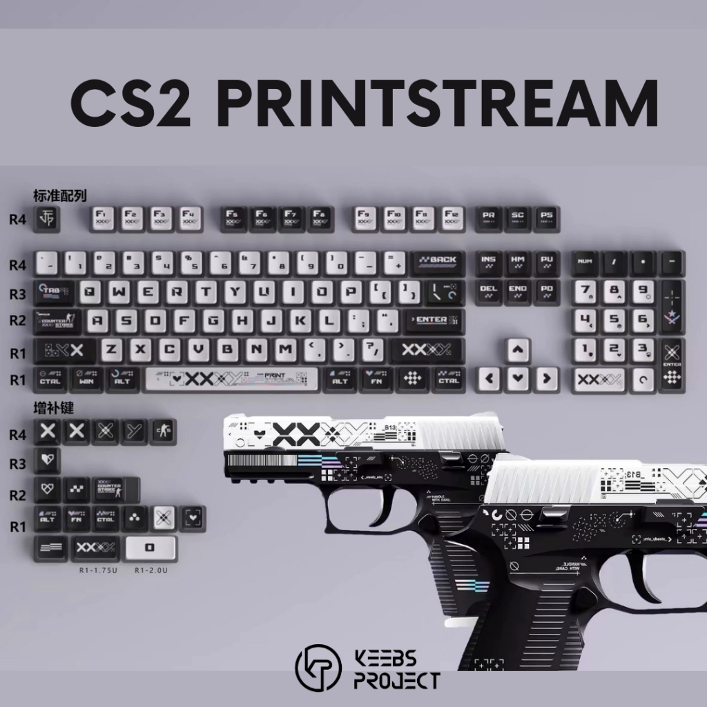 [READY STOCK] CS2 CSGO MDA Profile Keycap Set – Side Shine PBT | For ...