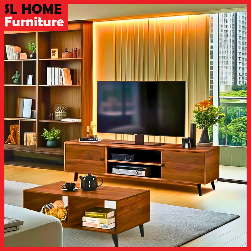 🔥SL BUY 1 FREE 1 (Limited Offer) 4ft TV Cabinet + Coffee Table ...