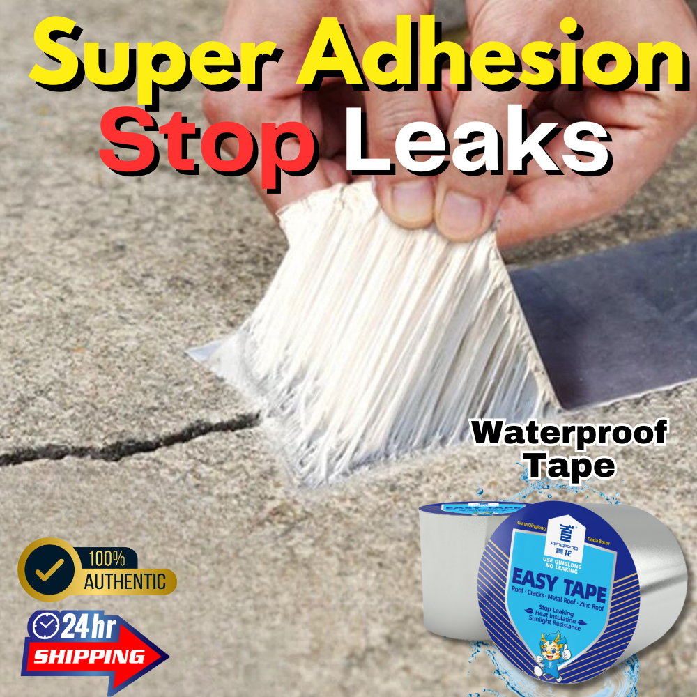 QL Waterproof Tape 超粘不脱落 /Aluminum Foil Tape Butyl Super Fix Repair ...