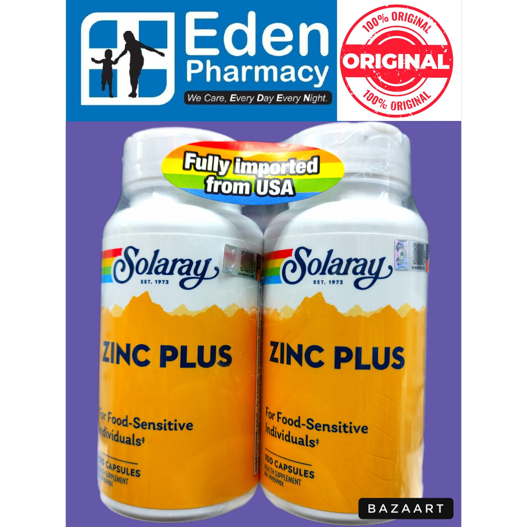 Solaray Zinc Plus ( 2 x 100's ) | Shopee Malaysia