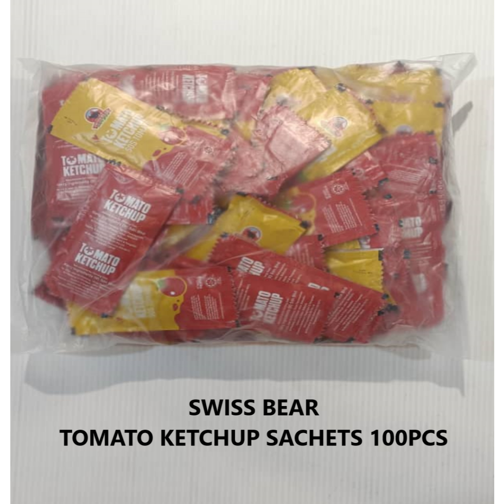 SWISS BEAR TOMATO KETCHUP SACHET 9GX100PCS | Shopee Malaysia