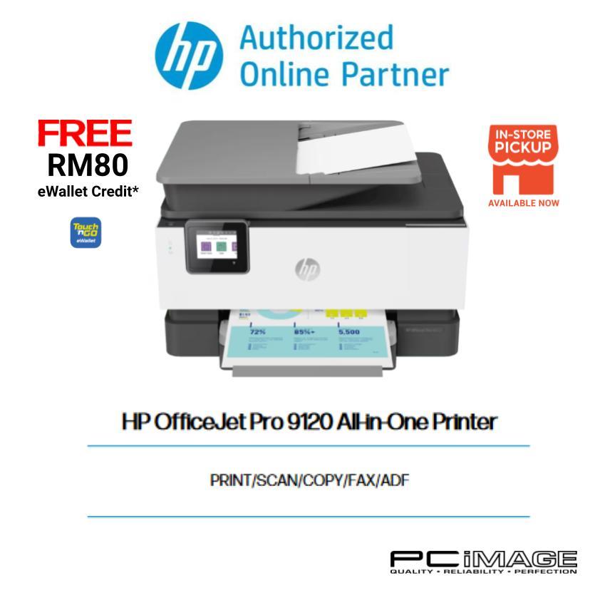 HP Office Jet Pro 9120 All In One Printer Print/Scan/Copy/Fax/Wireless ...