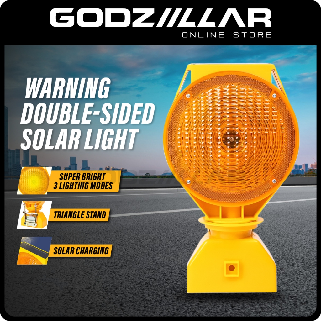 Safety Road Flash Light LED Hazard Warning Lamp with Double-Sided USB ...