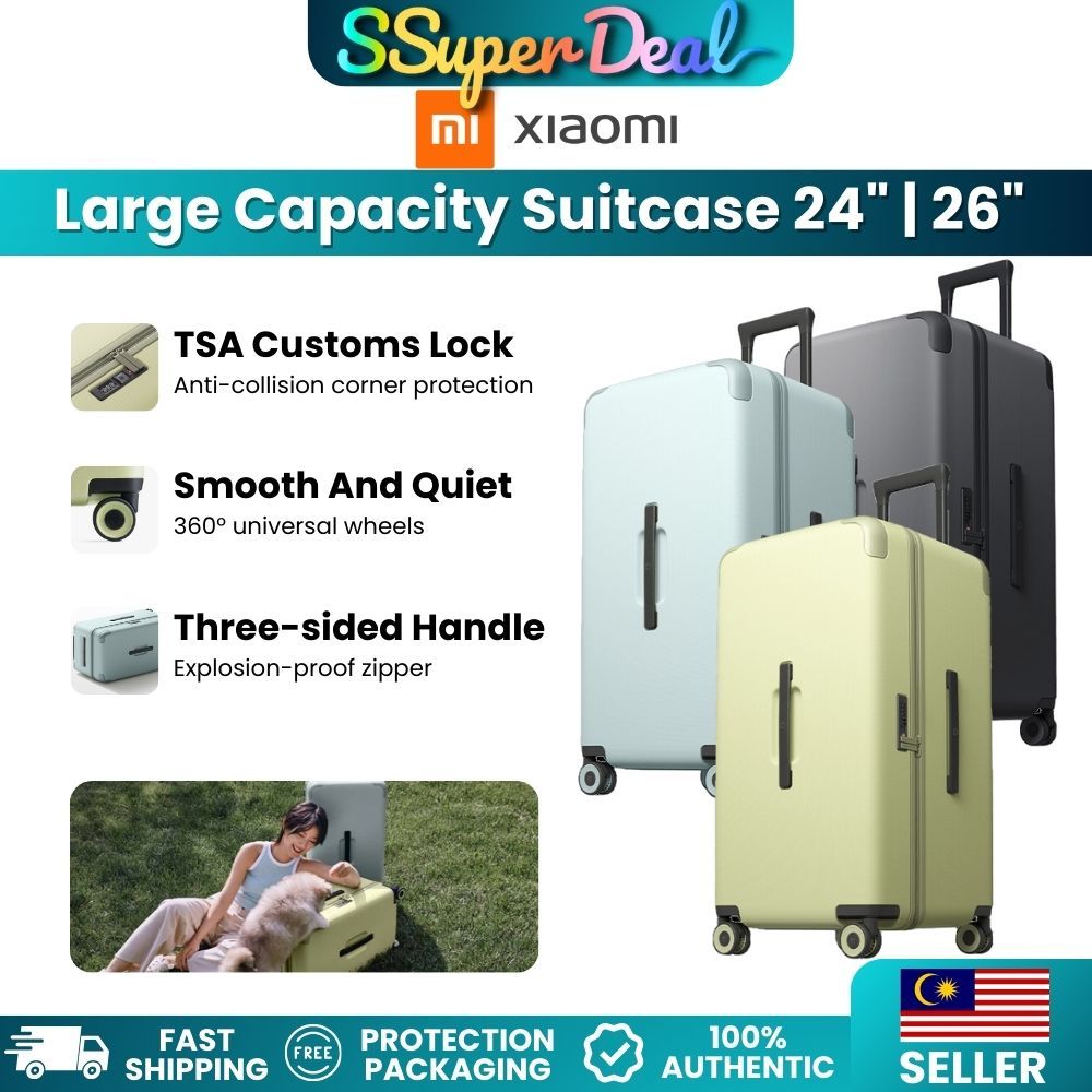 Xiaomi Mijia Large Capacity Suitcase Luggage 24 26 Inch Bag TSA Lock ...