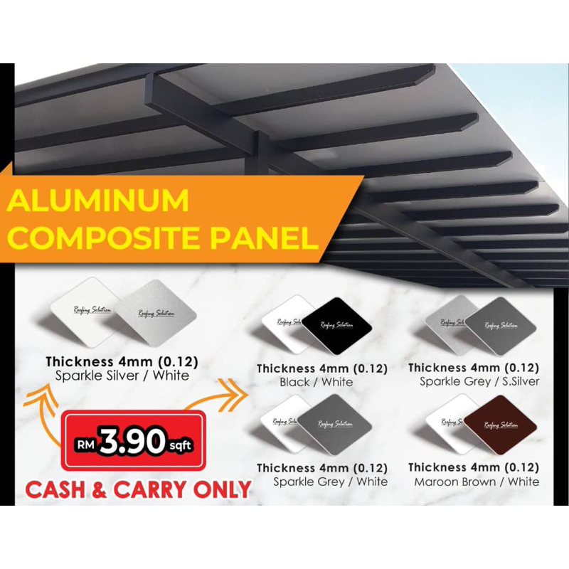 custom Size ALUMINIUM COMPOSITE PANEL (ACP) 4MM | Shopee Malaysia