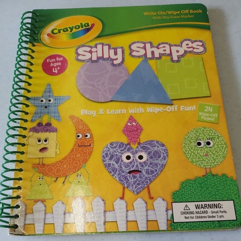 Crayola silly shapes write on/wipe off(Prelove) | Shopee Malaysia